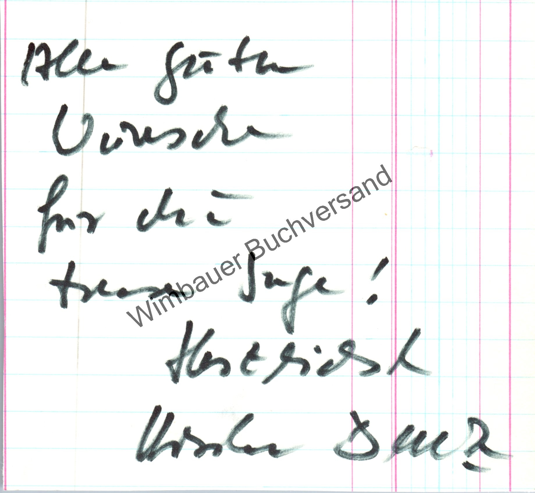 Original Autogramm Ursula Benz /// Autograph signiert signed signee von ...