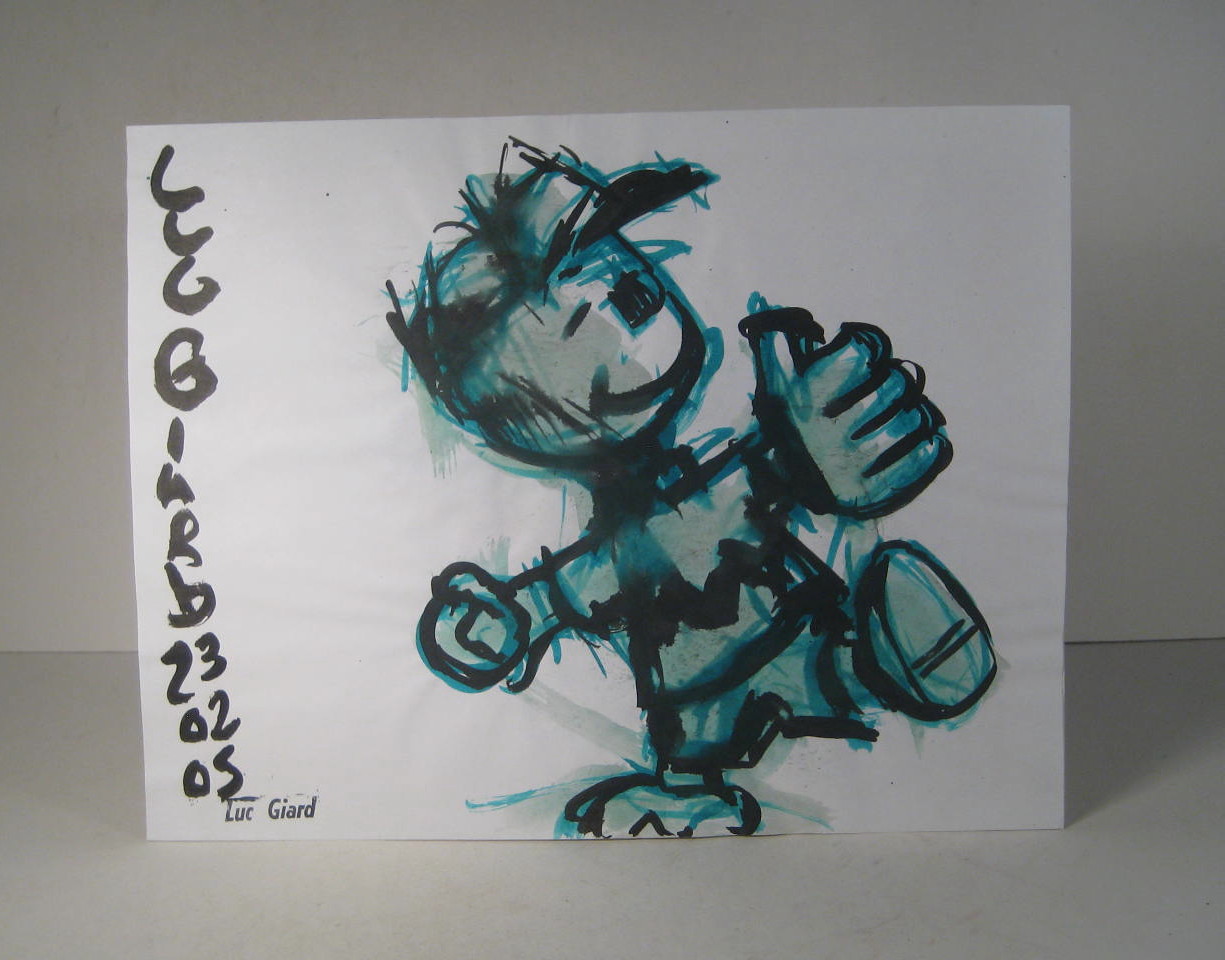 Sans titre (Charlie Brown, lanceur) by Luc Giard (Car Guild): Très bon ...
