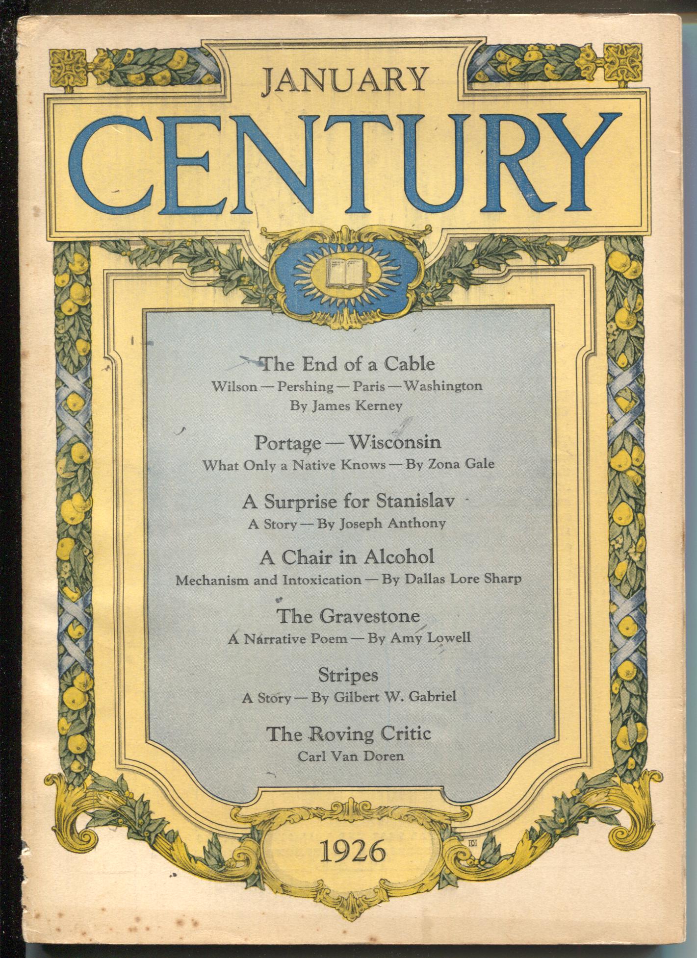Century Illustrated Monthly Magazine 1/1926-historic pulp thrills-VG/FN ...