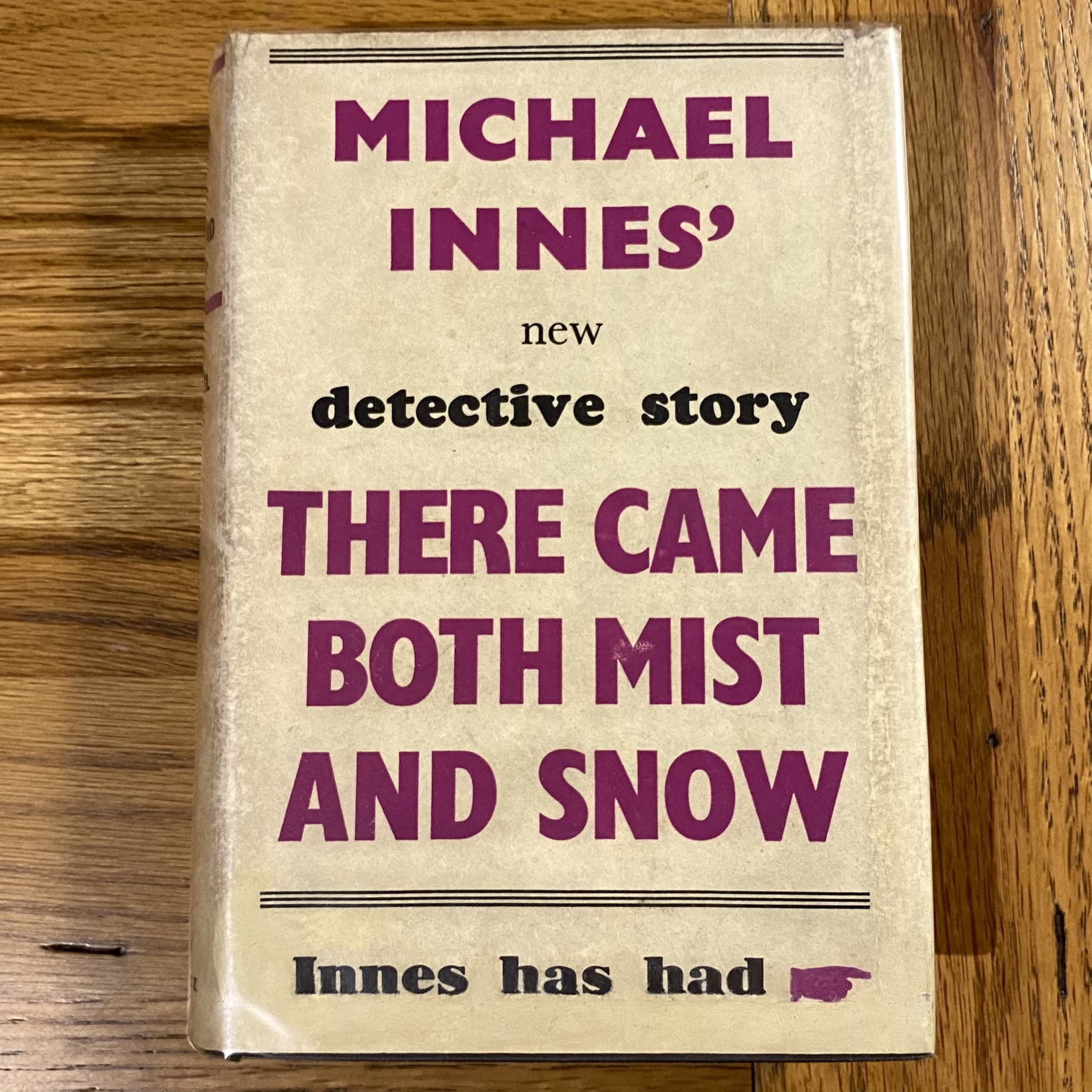 There Came Both Mist and Snow by INNES MICHAEL: Hard Cover (1940) First ...