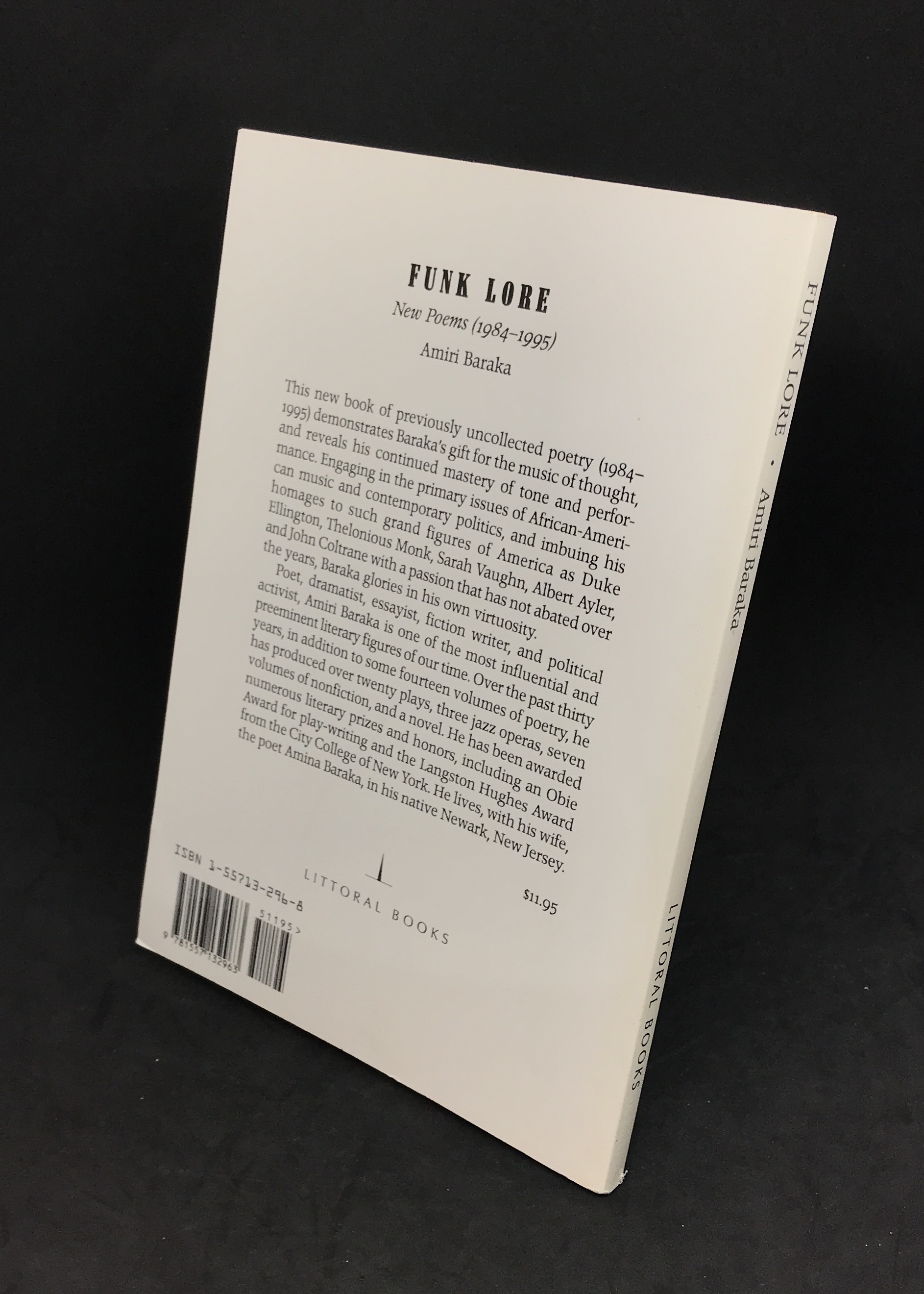 Funk Lore: New Poems (1984-1995) (First Edition) by Amiri Baraka ...
