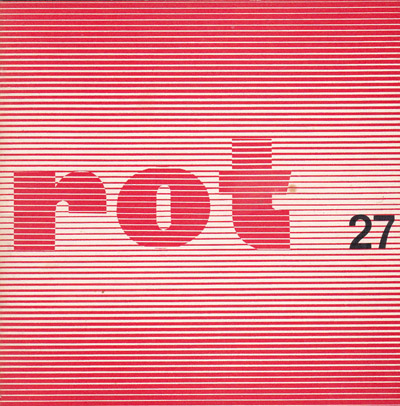 Rot 27. Schrottstempel. by Koehler, Reinhold? Max Bense (introduction ...