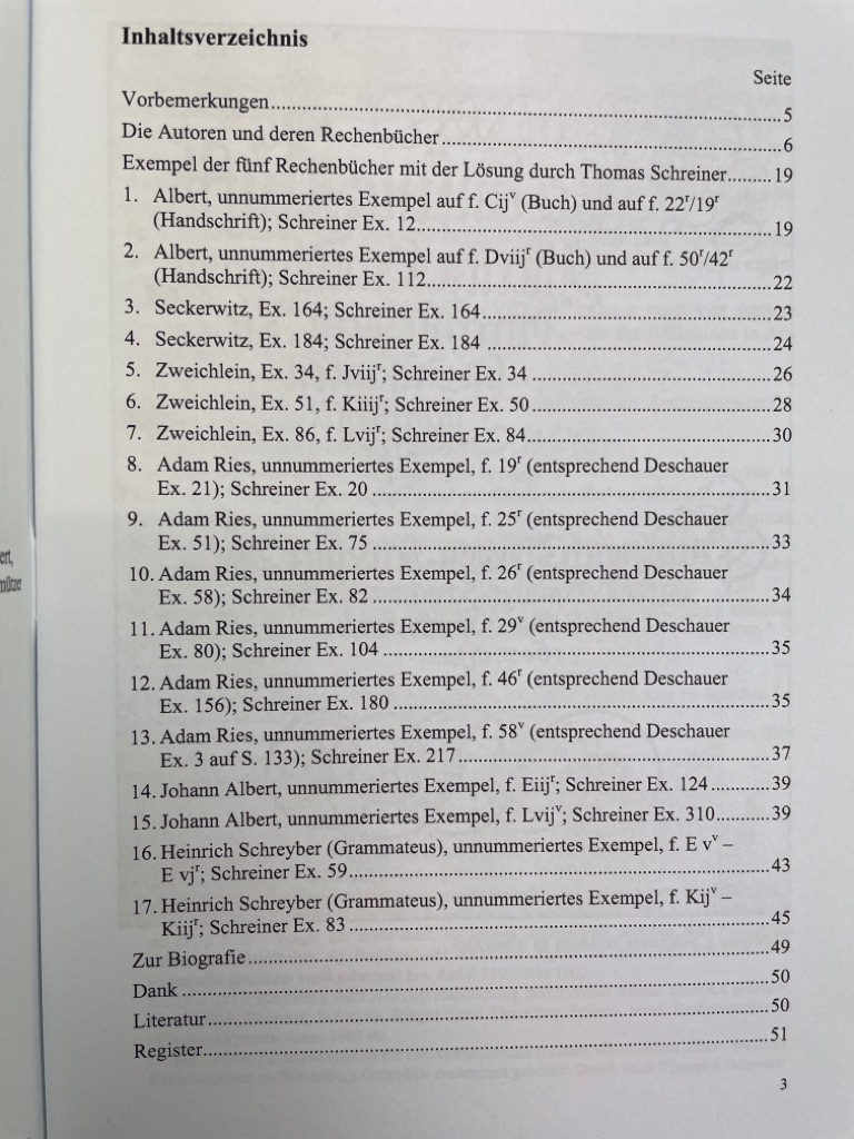 Anno 1602 - Rechnen nach Adam Ries, Johann Albert, Heinrich Schreyber ...