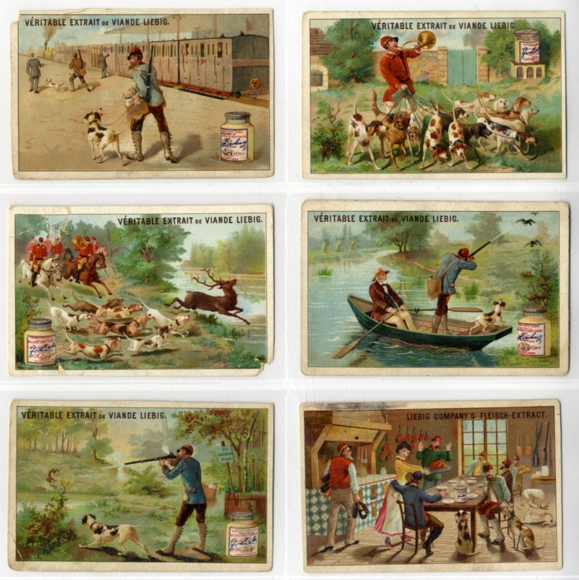 Liebig Bilder Serie A 56 S 112 Jagdbilder II 1883: (1883) Manuskript ... Liebig Bilder Serie A 56 S 112 Jagdbilder II 1883: (1883) Manuskript ...