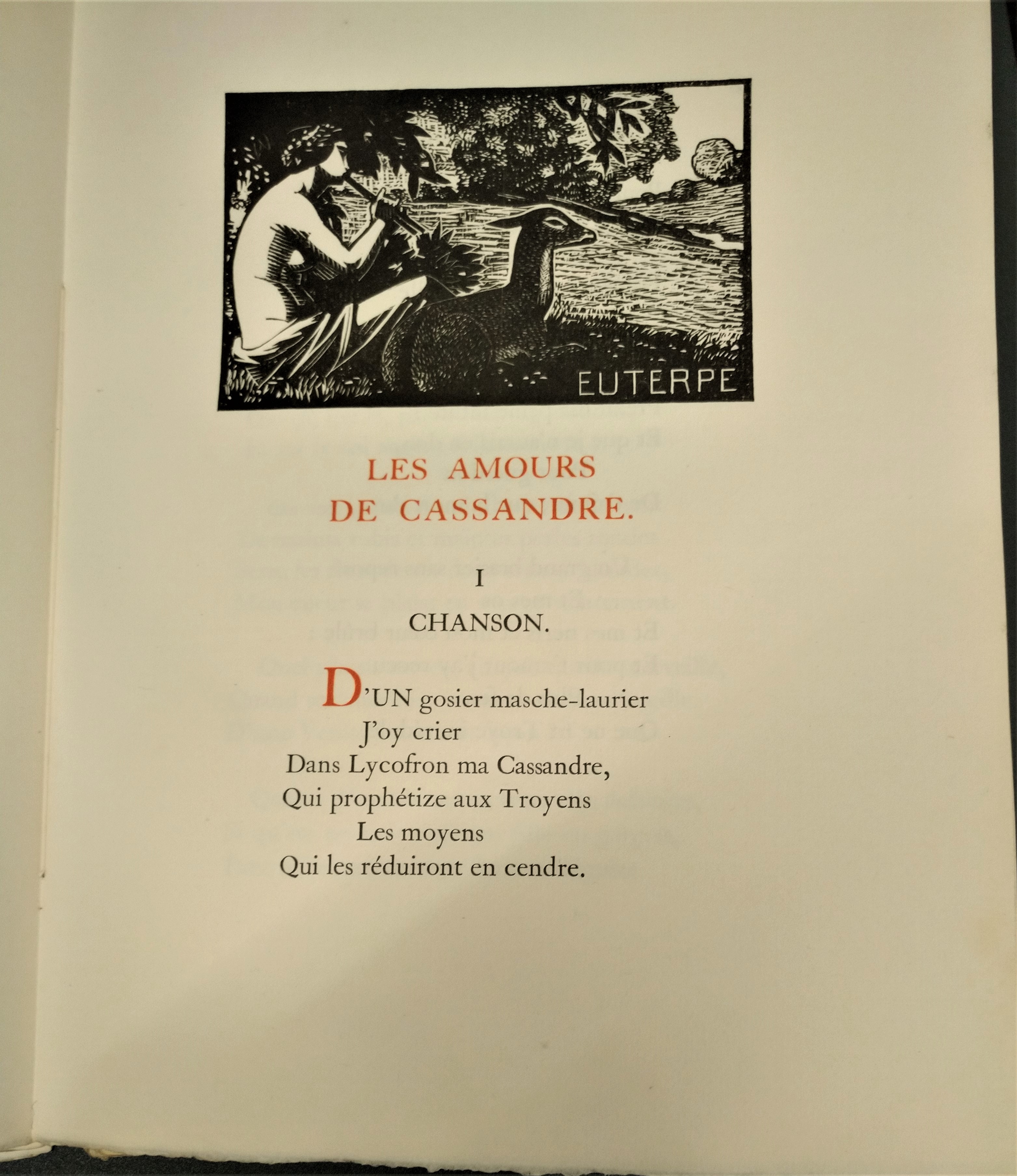 La Muse de Ronsard - Poèmes recueillis par Jean Plattard et ornés de ...