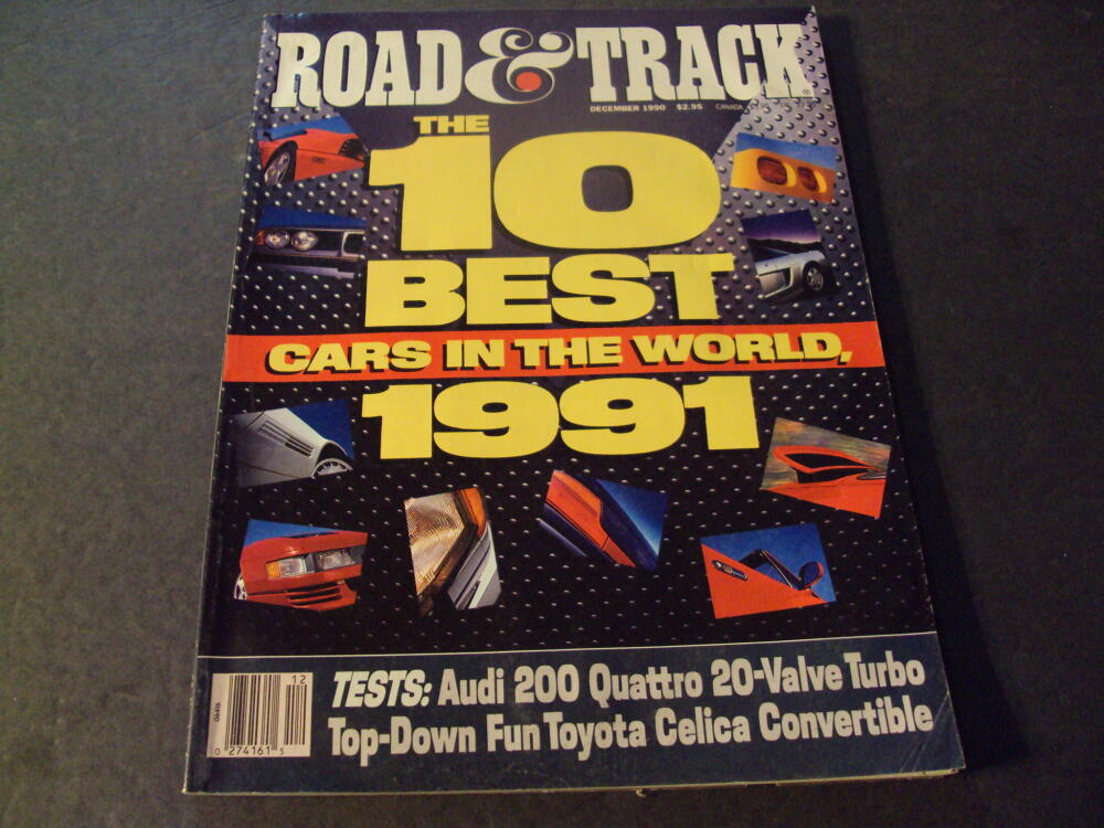 Road and Track Dec 1990 10 Best Cars in the World: (1990) Magazine ...