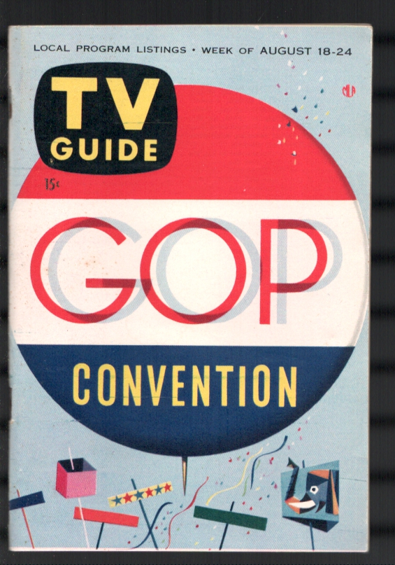 TV Guide-August 18-24, 1956-GOP Convention-Illinois Edition: (1956 ...