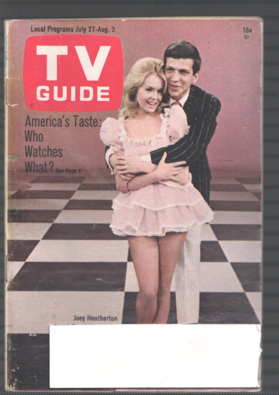 TV Guide 7/27/1968-Joey Heatherton-Frank Sinatra Jr-Eastern Illinois ...