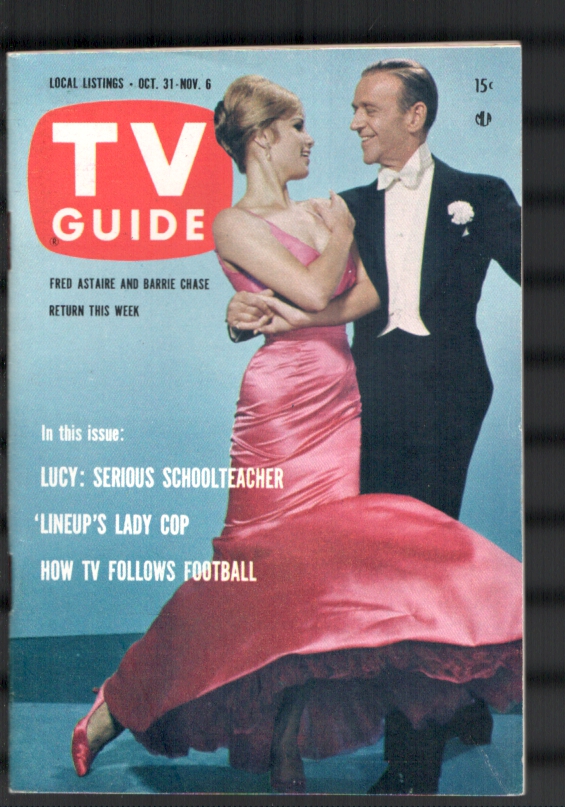 TV Guide-October 31- November 6, 1959-Fred Astaire-Barrie Chase ...