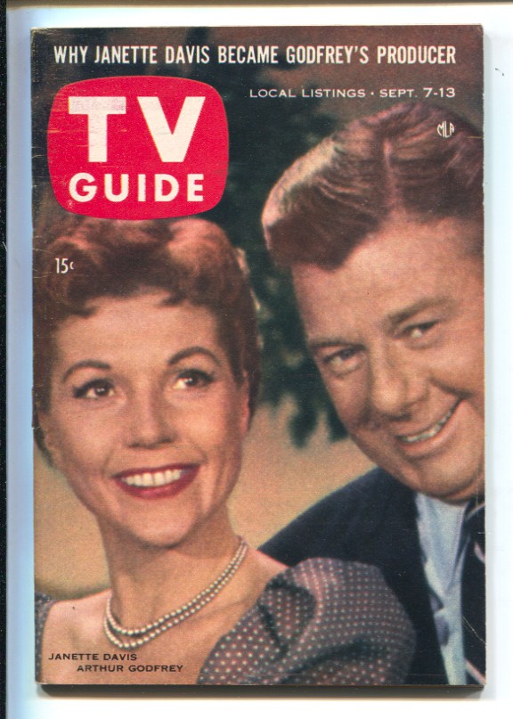 TV Guide 9/7/1957-Arthur Godfrey-Janette Davis cover-Illinois-No label ...