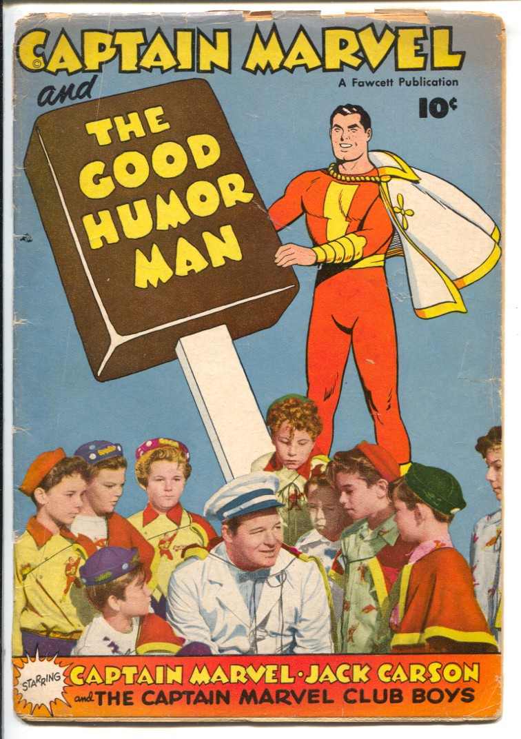 Captain Marvel and The Good Humor Man #1 1950-Fawcett-Jack Carson cover ...