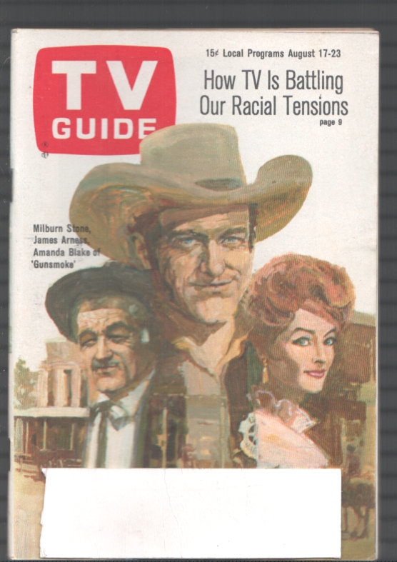 TV Guide 8/17/1968-James Arness-Gunsmoke-Eastern Illinois: (1968 ...