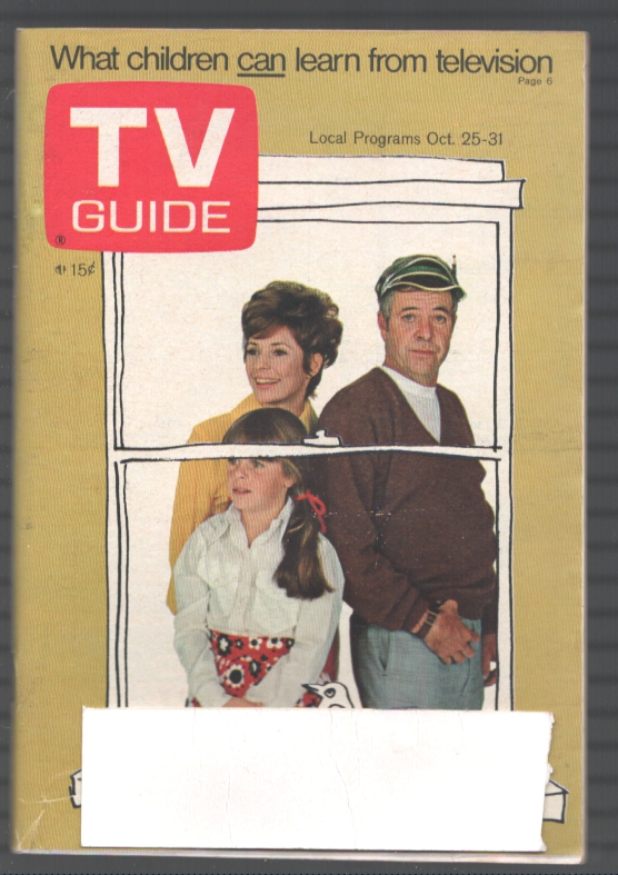 TV Guide 10/25/1969-My World and Welcome to It-Eastern Illinois: (1969 ...