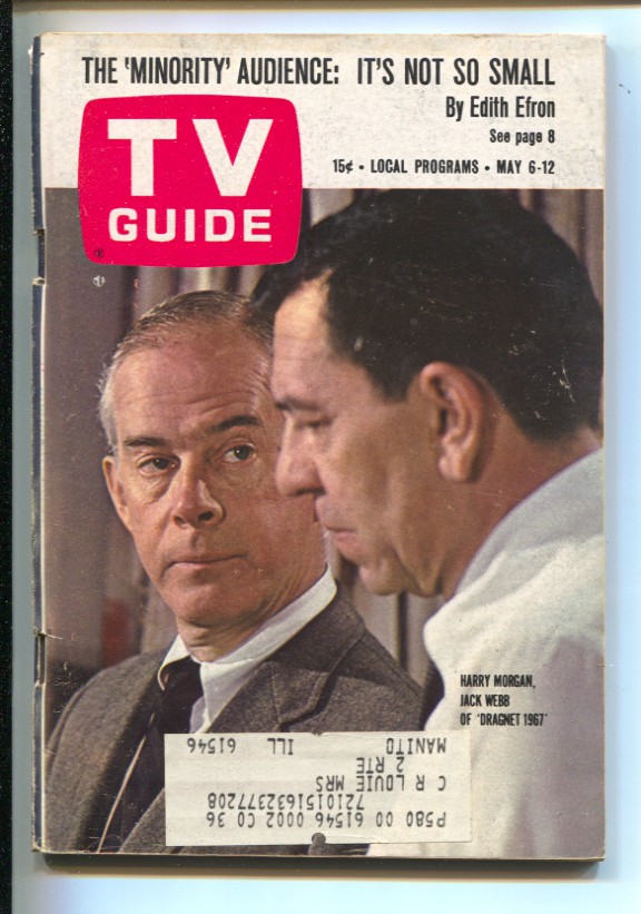 TV Guide 5/6/1967-Dragnet 1967-Harry Morgan-Jack Webb cover-Eastern ...