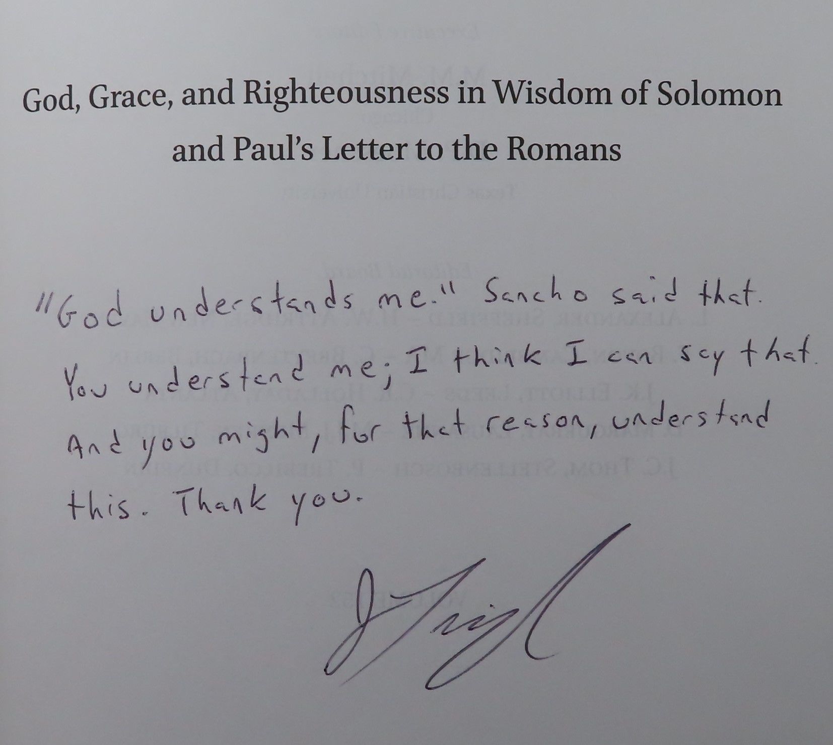 God, Grace, and Righteousness in Wisdom of Solomon and Paul's Letter to ...