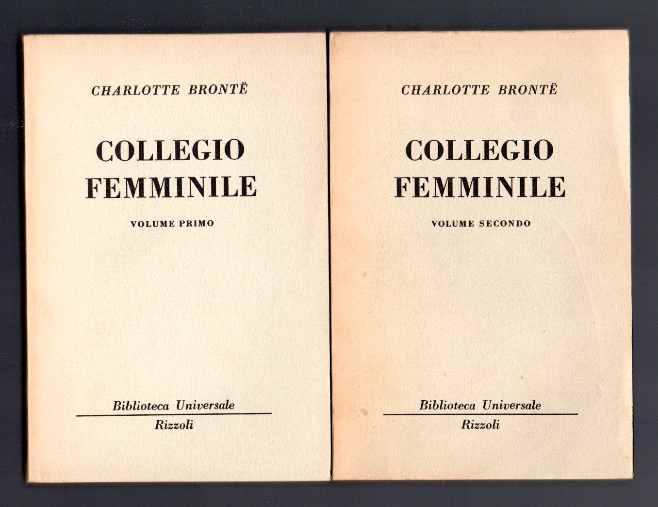 Collegio femminile 2 voll. by Bronte Charlotte: (1962) | Sergio Trippini