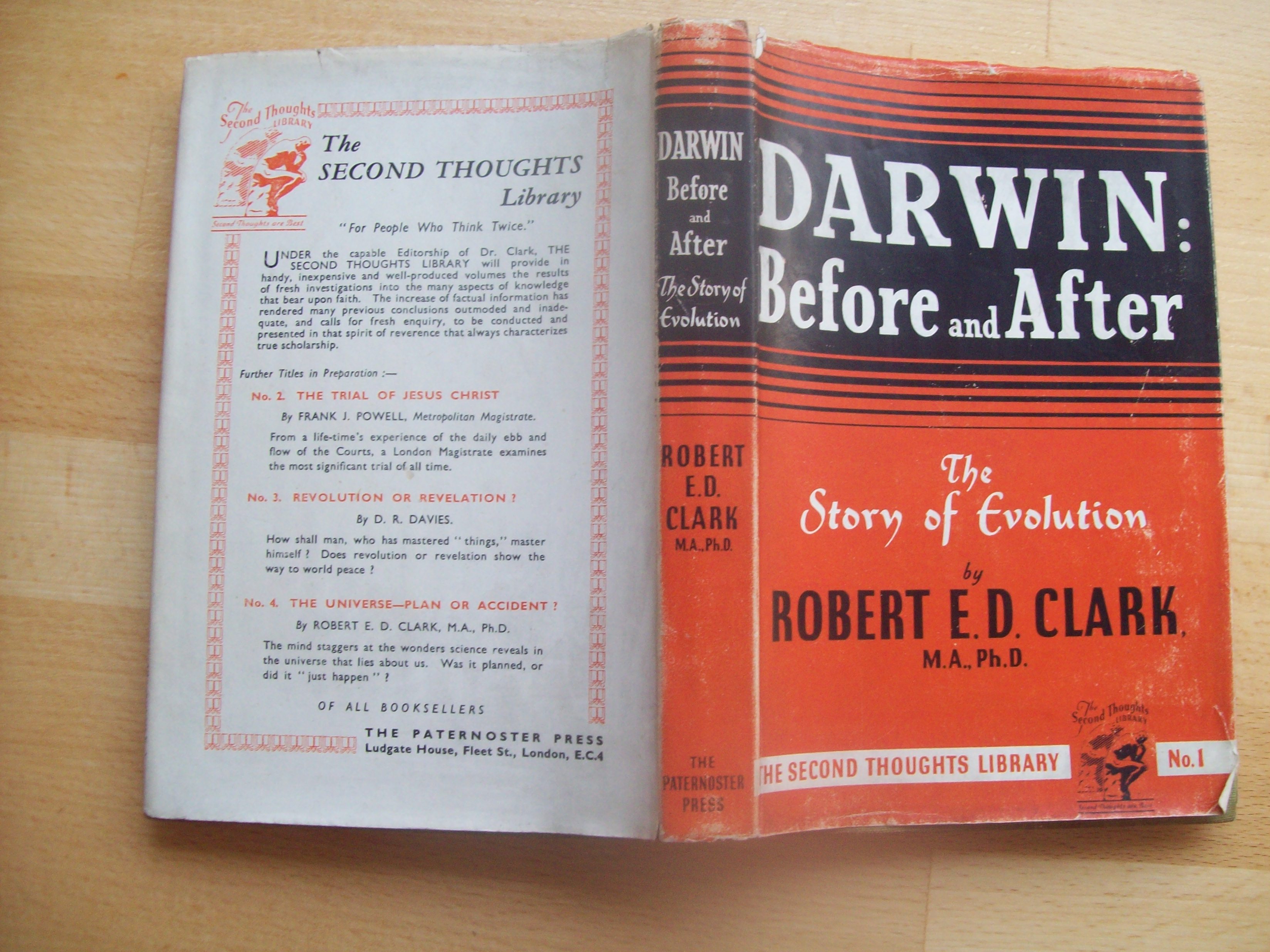 Darwin Before and After - The Story of Evolution by Robert E.D.Clark ...