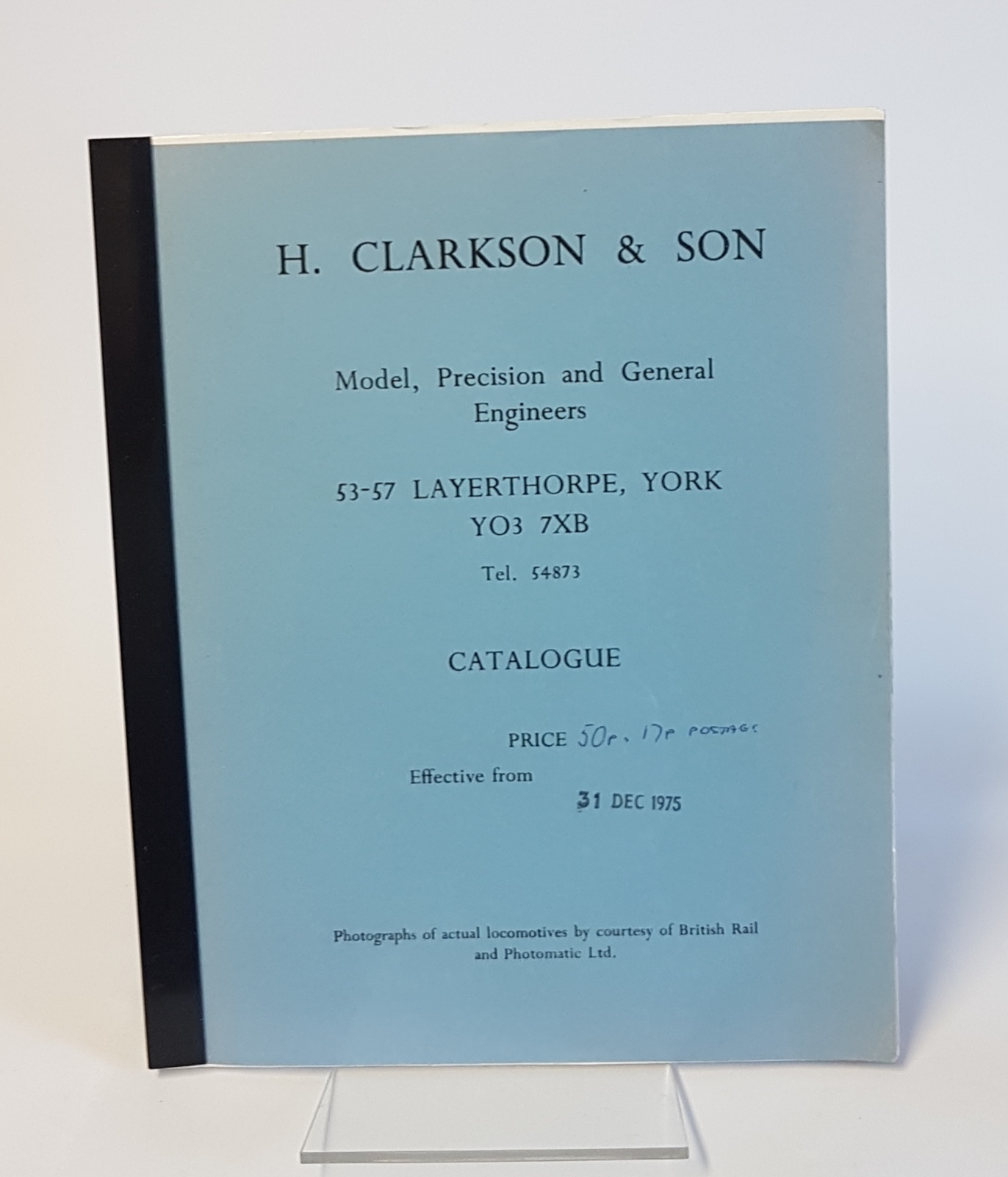 H Clarkson & Son - Model, Precision and General Engineers Catalogue ...