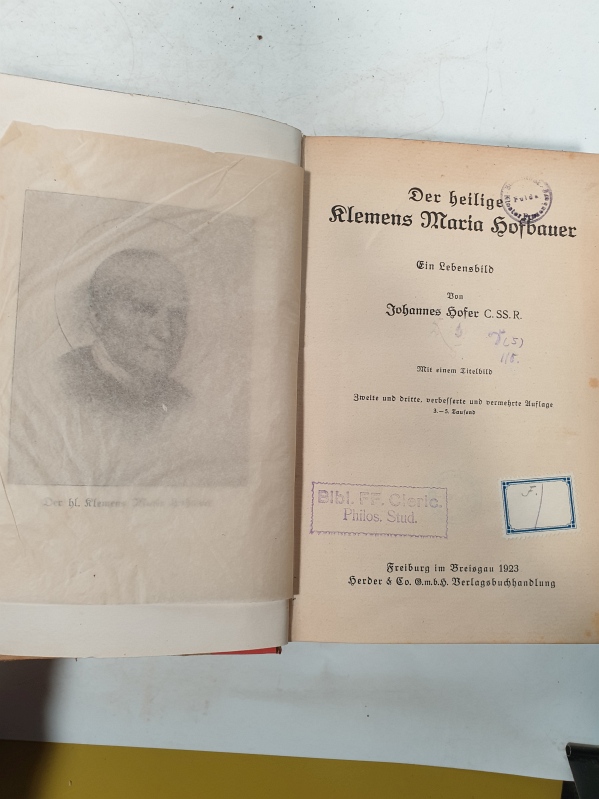 Der heilige Klemens Maria Hofbauer. Ein Lebensbild. 2. u. 3., verb. u ...