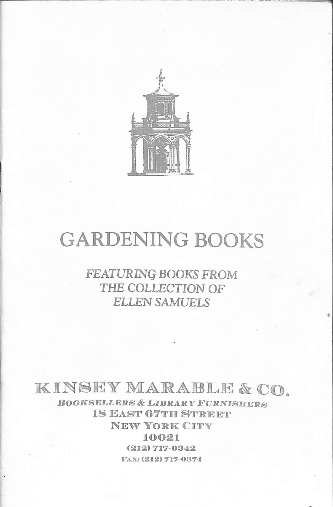 Gardening Books Featuring Books from the Collection of Ellen Samuels ...