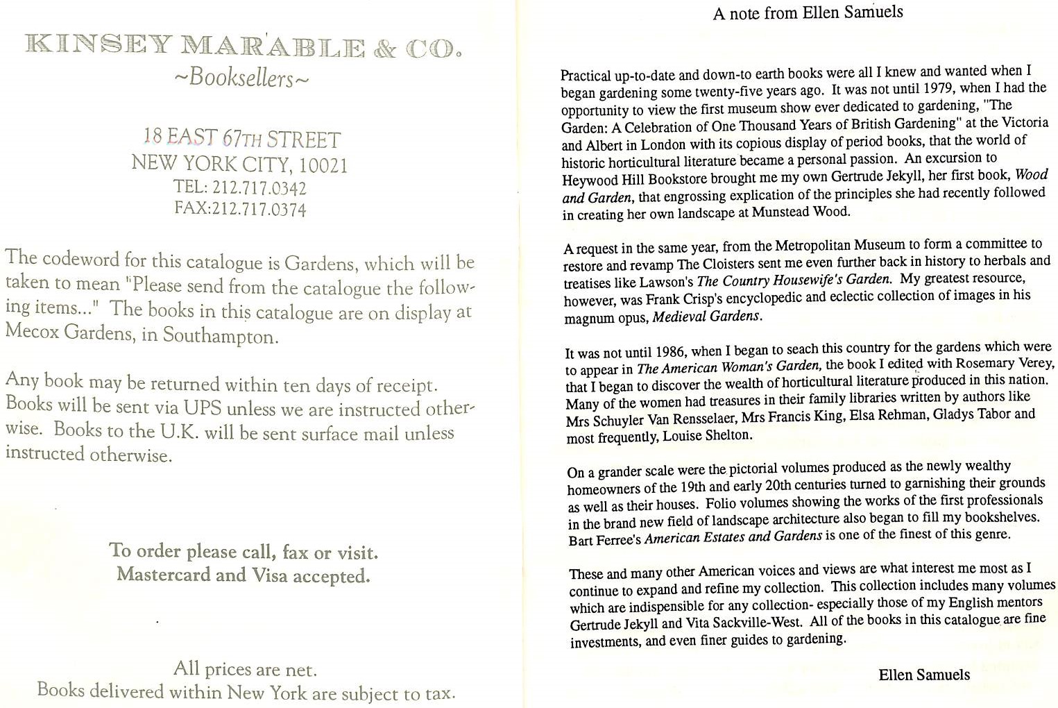 Gardening Books Featuring Books from the Collection of Ellen Samuels ...