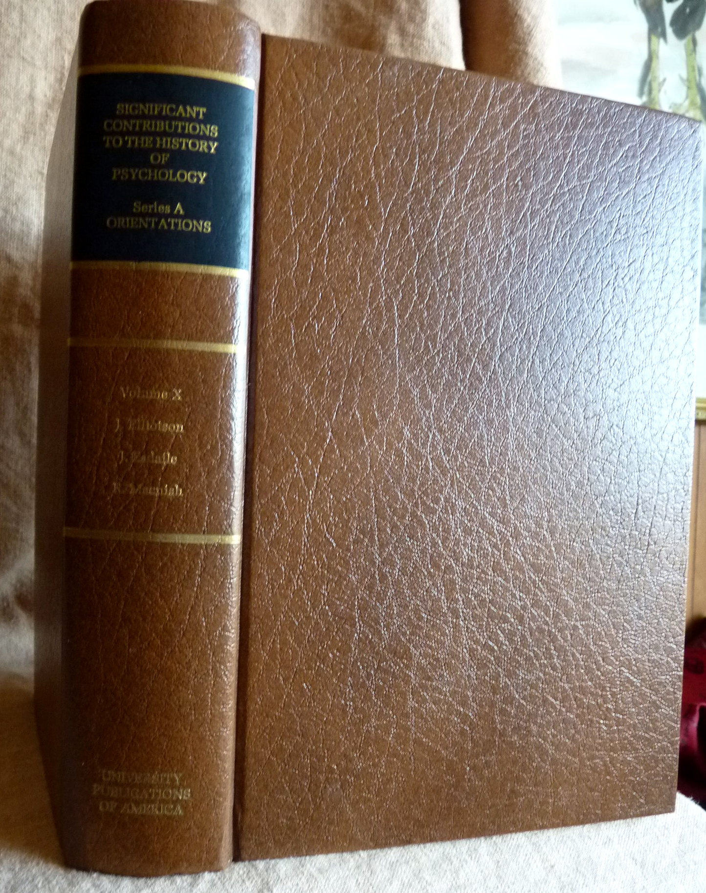 Significant Contributions to the History of Psychology 1750-1920 ...