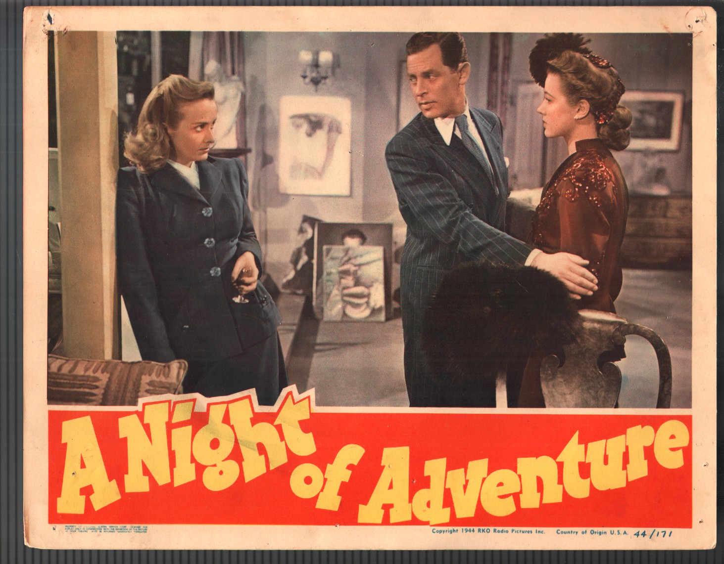 Night of Adventure-Lobby Card-1944-Louis Borel-Audrey Long-Jean Brooks ...