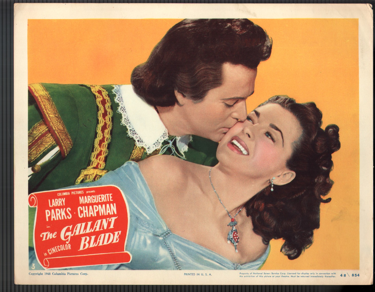 Gallant Blade-Lobby Card-1948-Larry Parks-Marguerite Chapman: (1948 ...