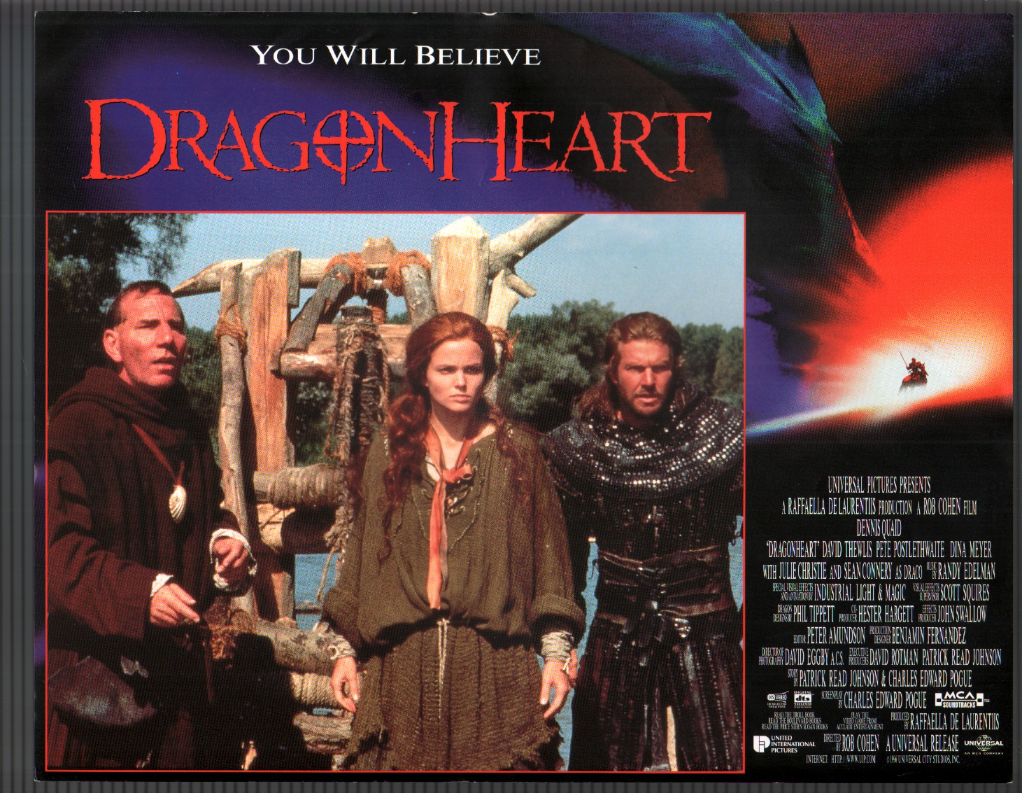 Dragonheart-Lobby Card Set-1996-Dennis Quaid-Sean Connery-Dina Meyer ...