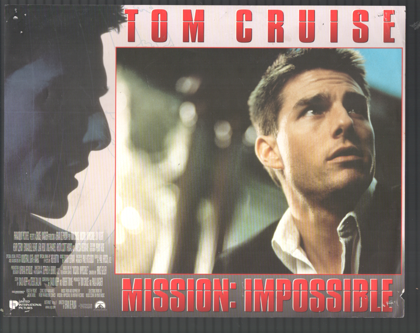 Mission: Impossible-8 Lobby Cards-Tom Cruise-Jon Voight-Emmanuelle ...