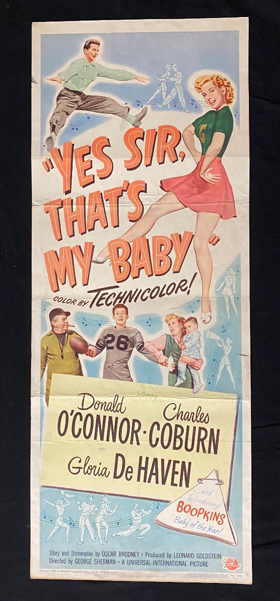 Yes Sir That's My Baby Original Insert Movie Poster 1949: Photograph ...