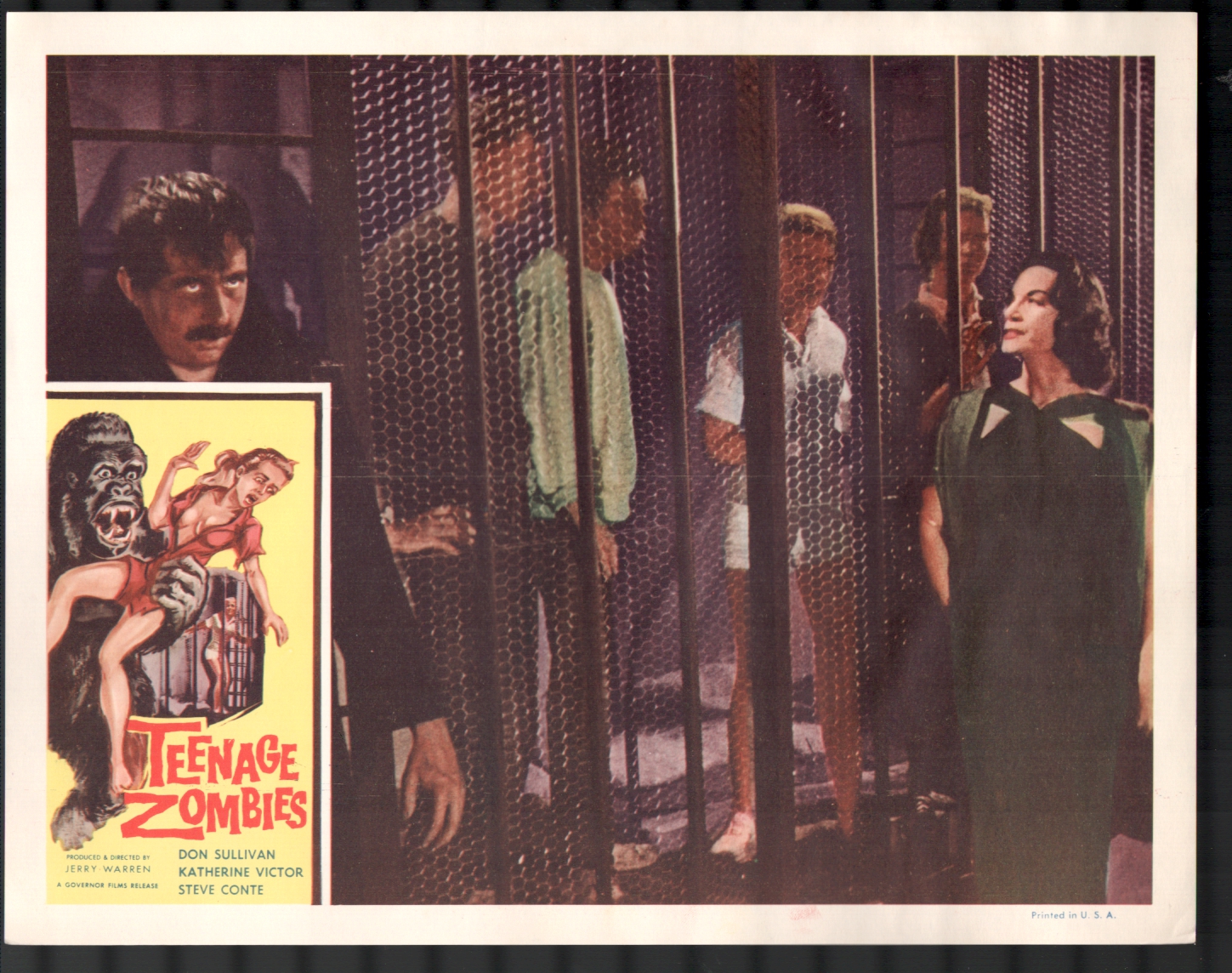 Teenage Zombies Lobby Card 11x14 Chuck Niles Katherine Victor: (1959 ...
