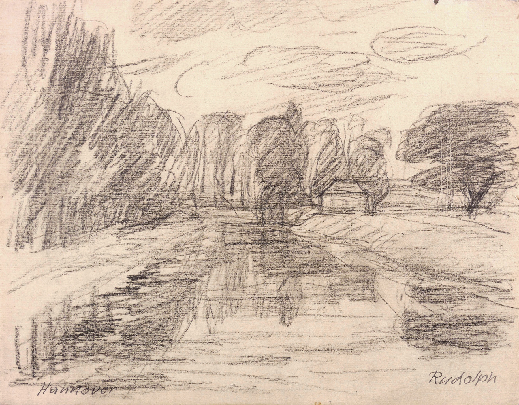 Rudolph, Wilhelm. Herrenhäuser Gärten Hannover. An der Graft. Hannover ...