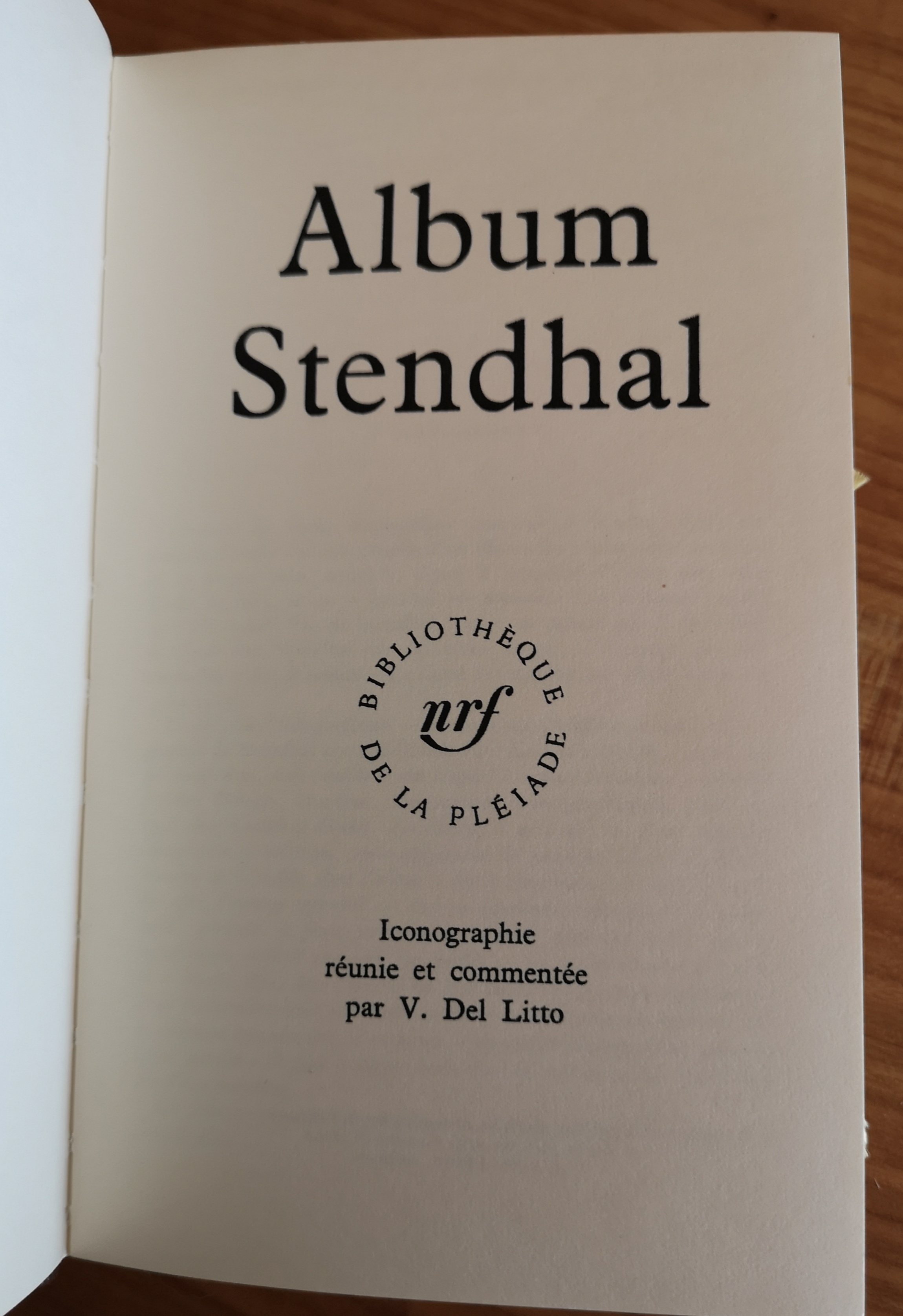 Album STENDHAL par Victor DEL LITTO: Très bon Couverture rigide (1966 ...