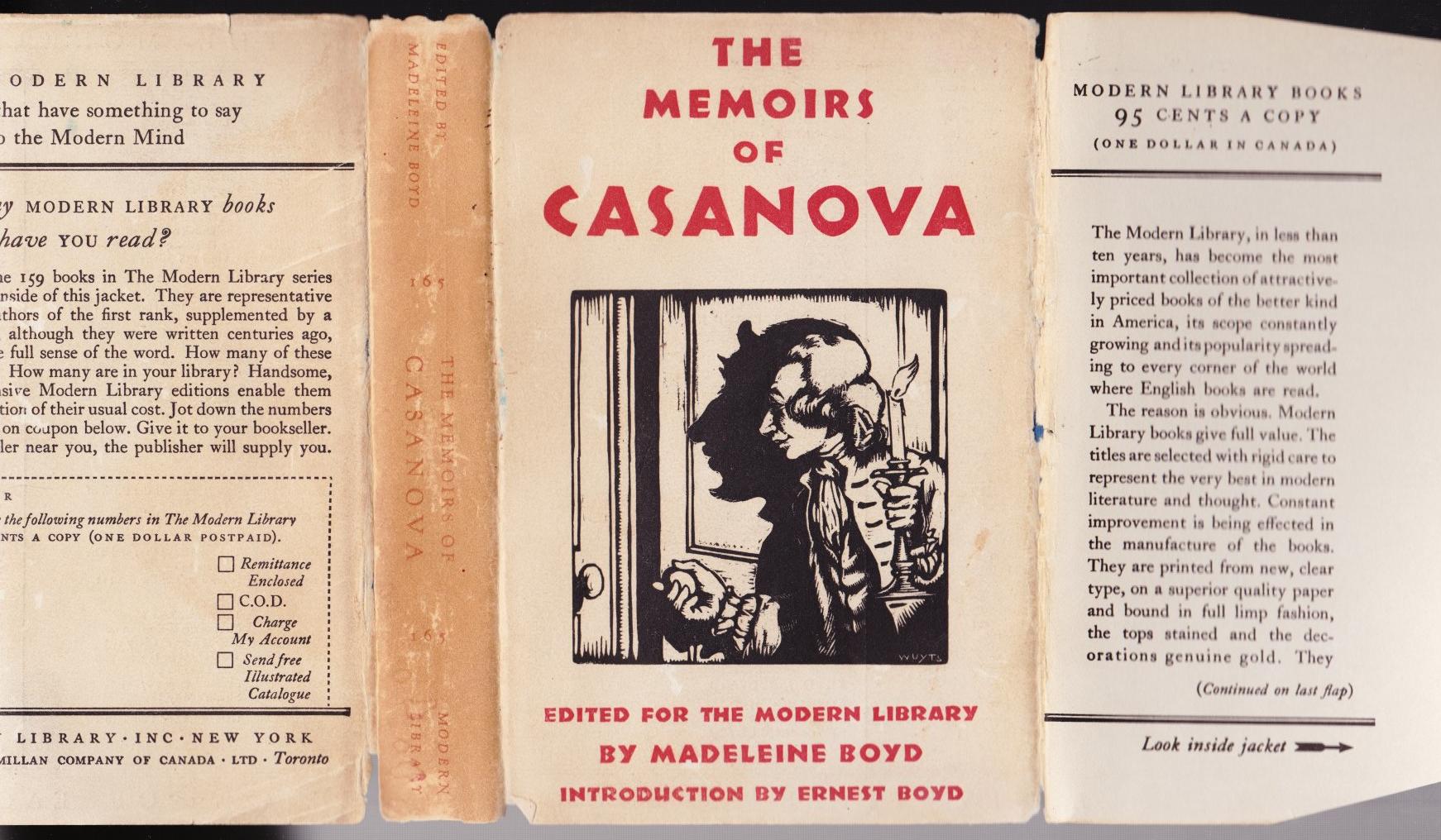The Memoirs of Casanova by Casanova, Jacques: Very Good Hardcover (1929 ...