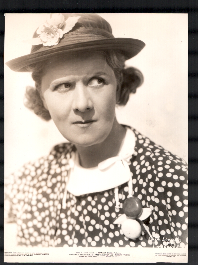 Red Salute 7x10 B&W Movie Ruth Donnelly: (1935) Photograph | DTA ...