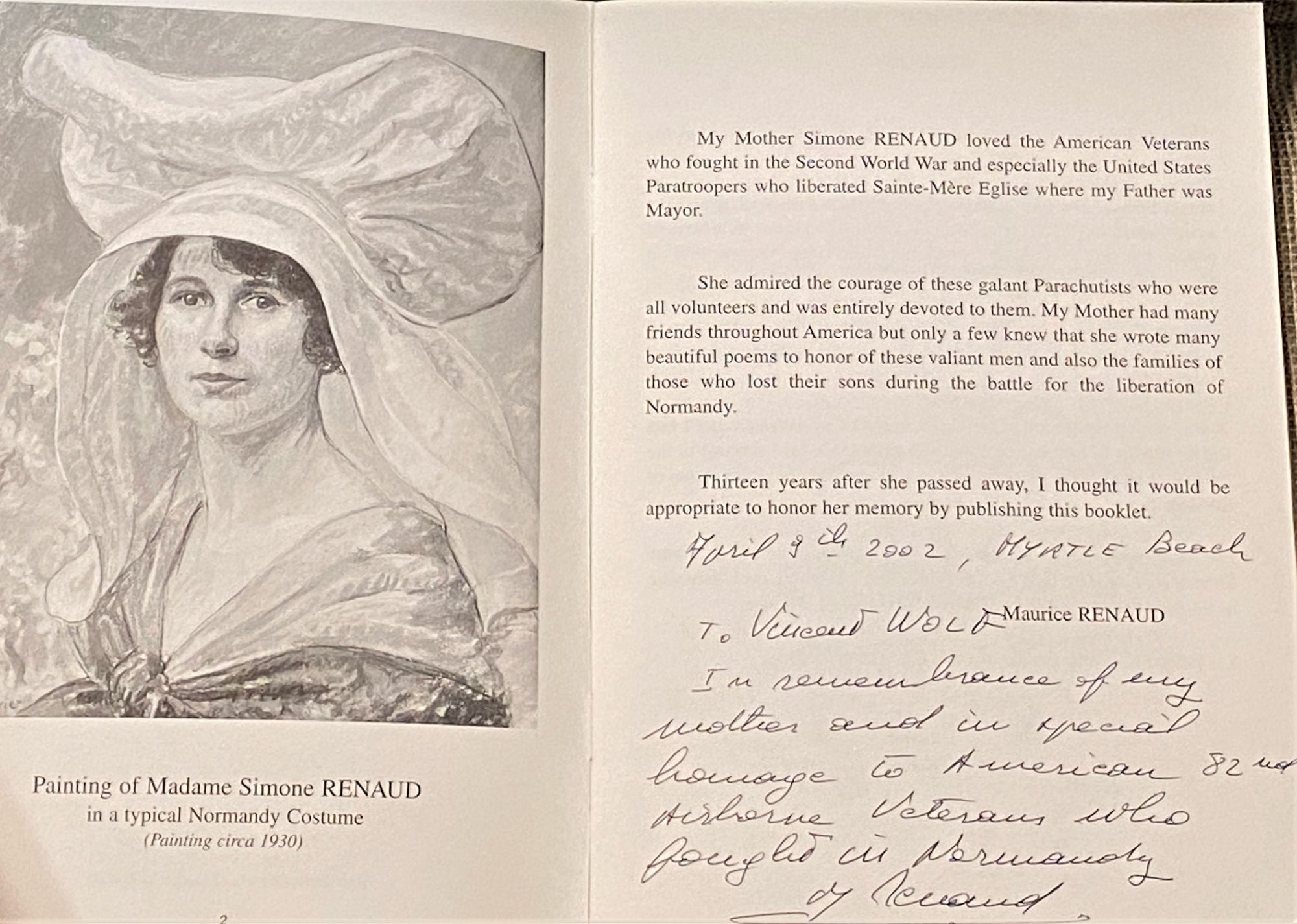 Poems by Simone Renaud, In Special Homage to American Veterans by ...