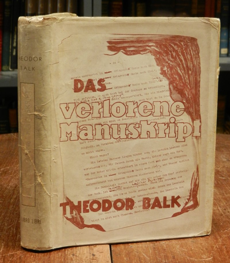 Das verlorene Manuskript. von Balk, Theodor (Ps. für Fodor Dragutin ...