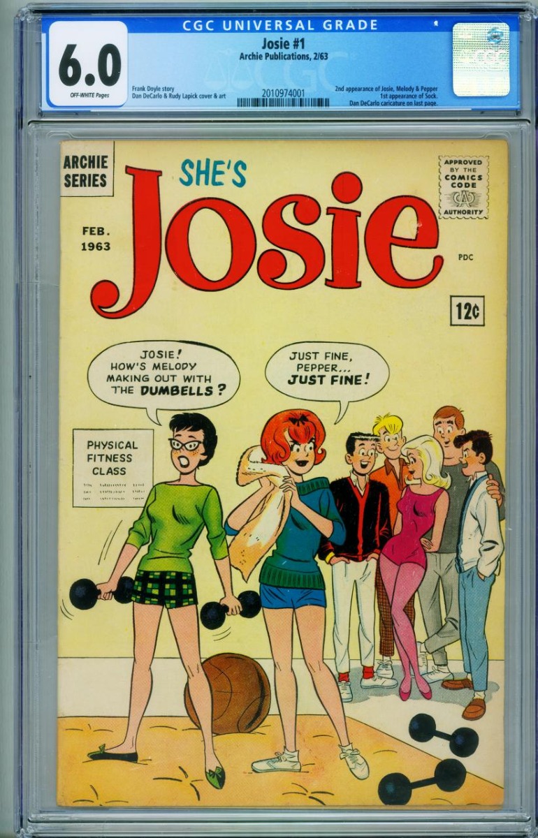 Josie 1 Cgc 6 0 Archie 1st Issue Comic Book 2010974001 1963 Comic