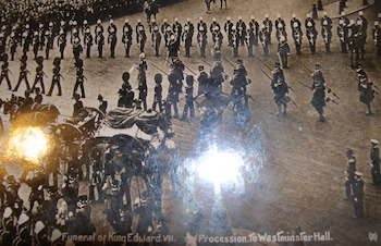 Funeral Of King Edward VII. Procession To Westminster Hall. Postcard ...