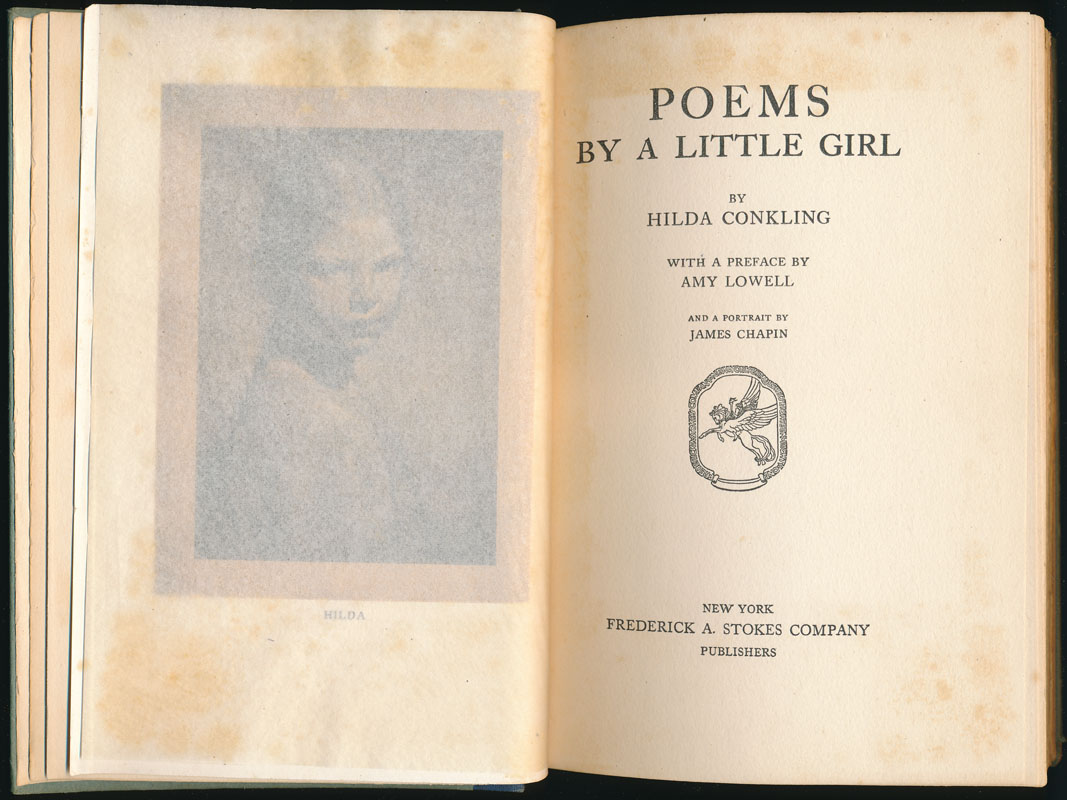 Poems by a Little Girl by CONKLING, Hilda: Hardcover (1920) Signed by ...