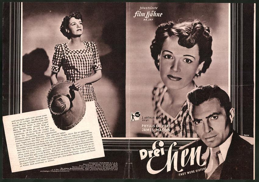 Filmprogramm IFB Nr. 297, Drei Ehen, Phyllis Calvert, James Mason ...