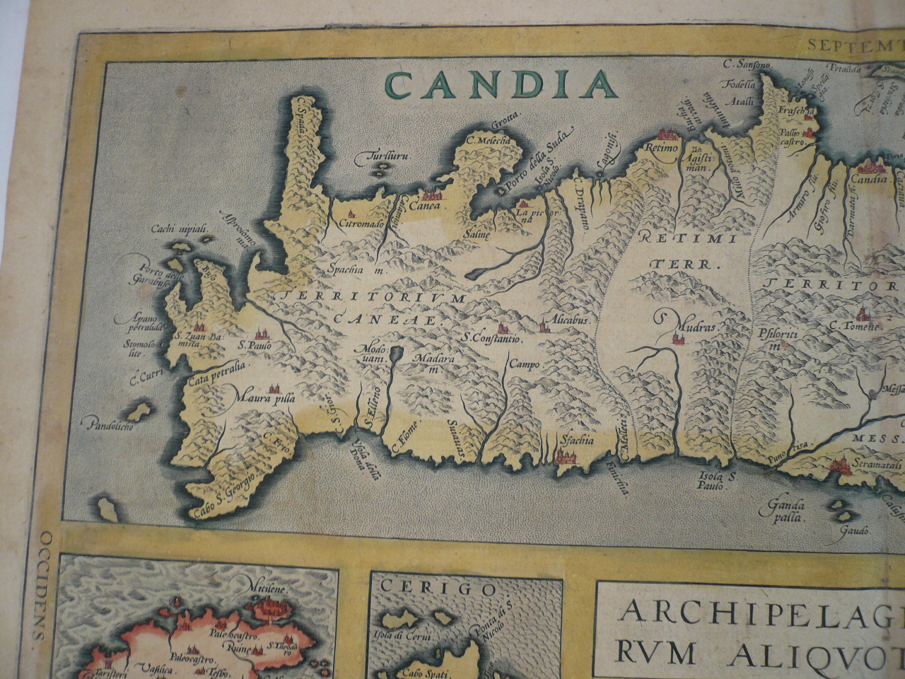 Archipelagi Insula/Candia, anno 1603, map, Ortelius Abraham ...