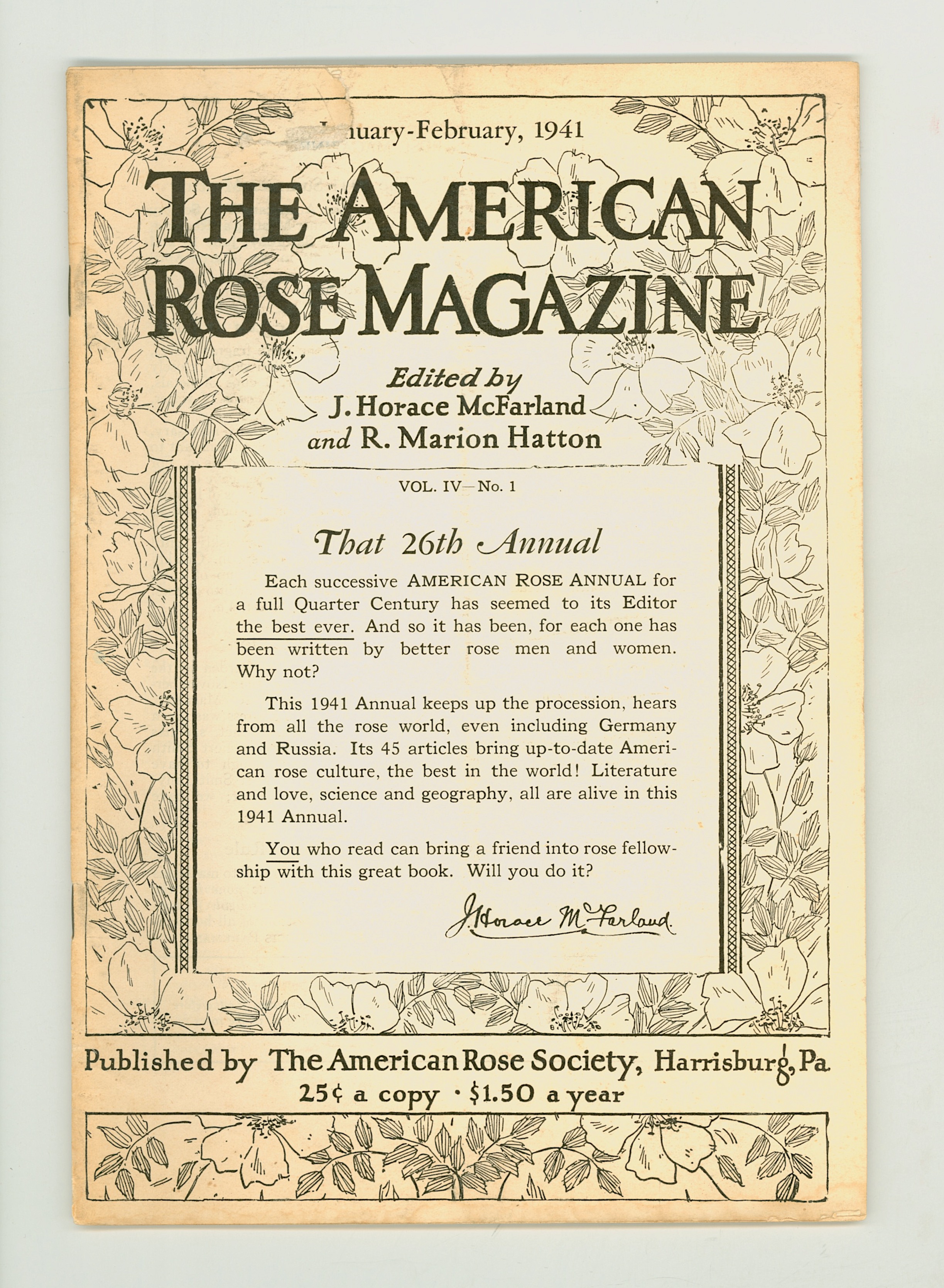 American Rose Magazine, Jan - Feb 1941, Mildew Control, Fungicides ...