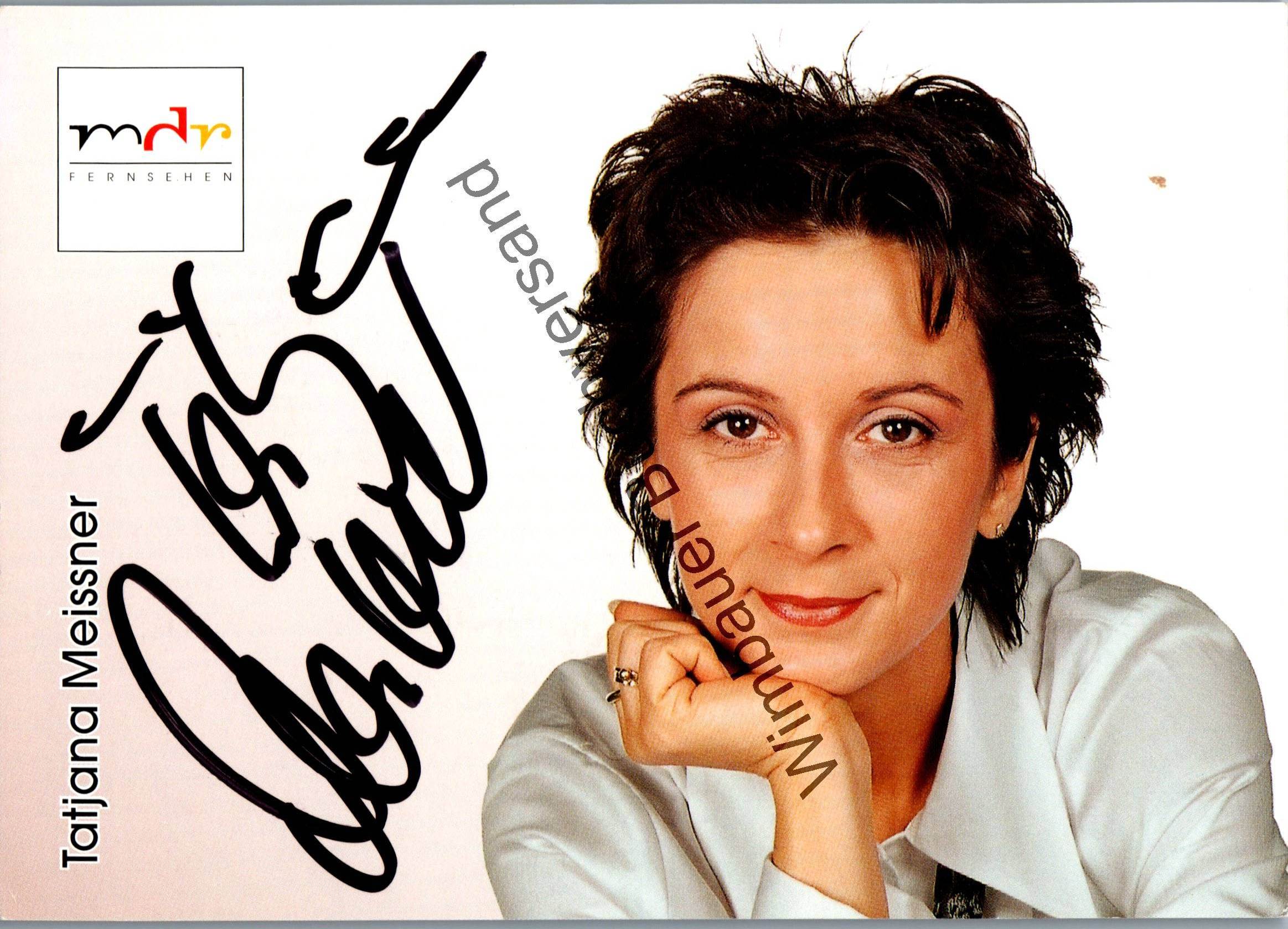 Original Autogramm Tatjana Meissner MDR /// Autograph signiert signed ...