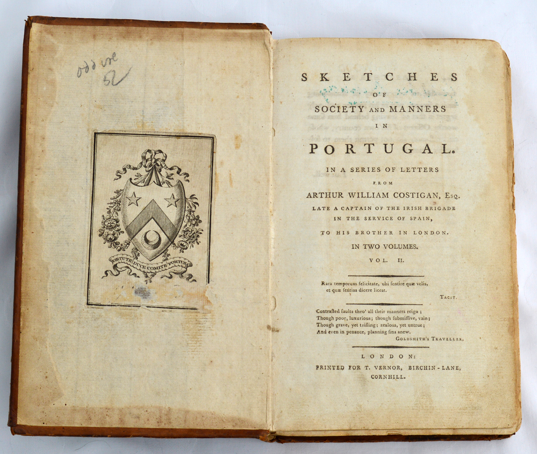 Sketches of Society and Manners in Portugal, Vol. II by Arthur William ...