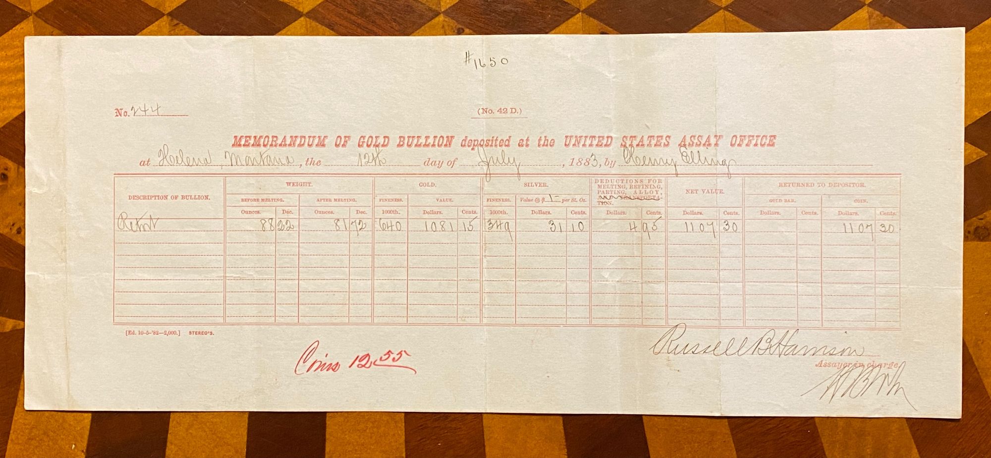 Gold Assay Certificate - prntbl.concejomunicipaldechinu.gov.co