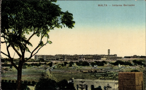 Ansichtskarte / Postkarte Imtarfa Mtarfa Malta, Barracks, Kasernen des ...
