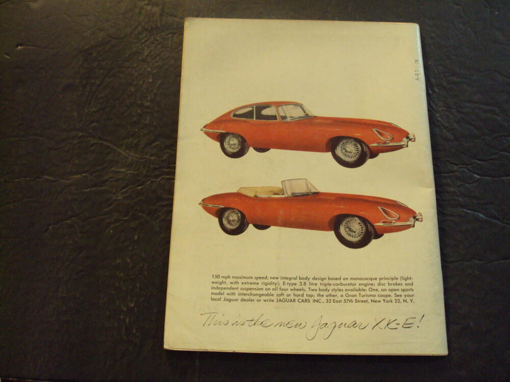 Road And Track Oct 1961 Triumph TR-4; Porsche 1600; Sunbeam Alpine ...