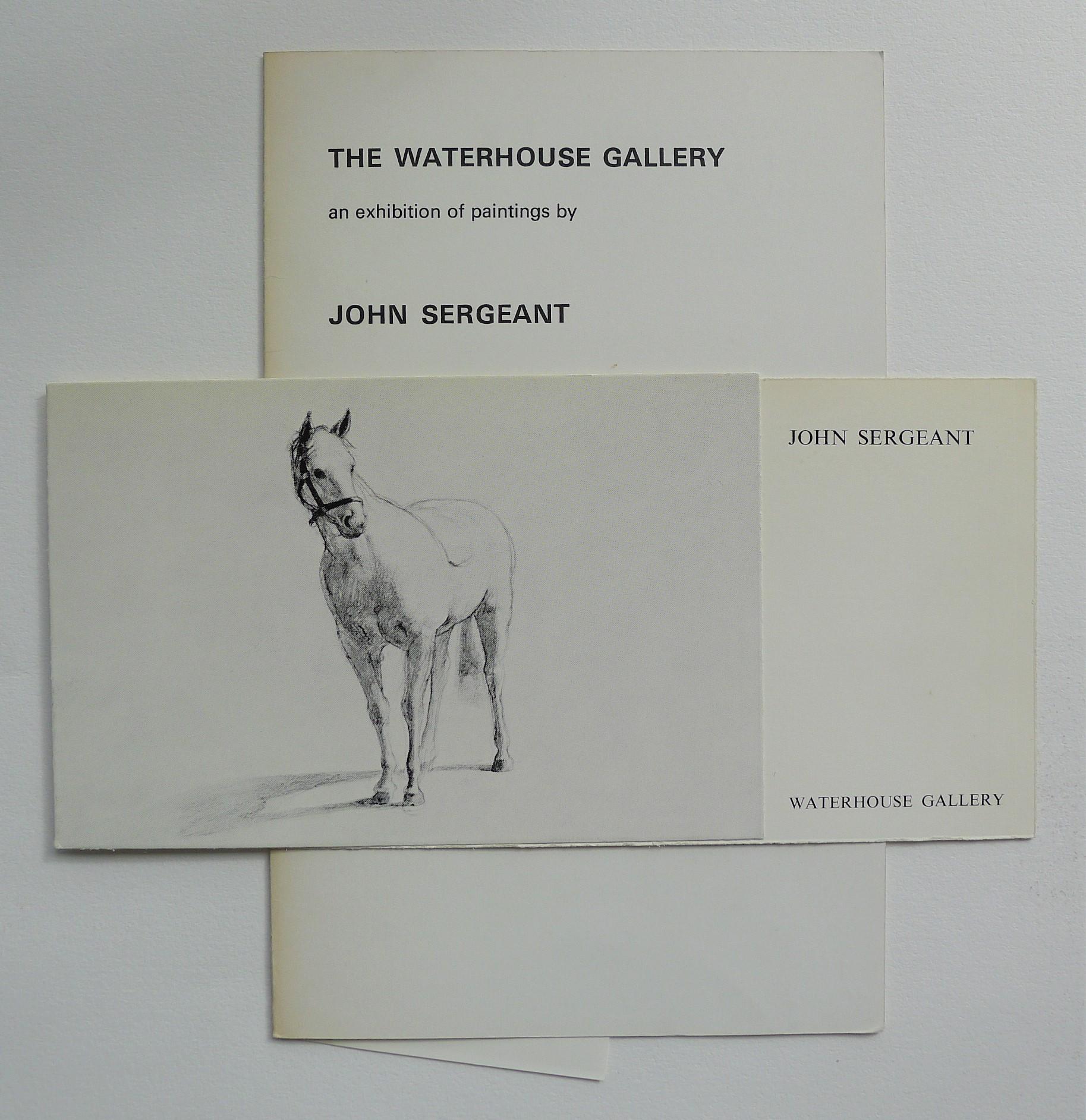 An exhibition of paintings by John Sergeant. The Waterhouse Gallery ...